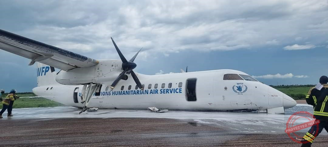 UN aircraft safely lands in Malakal after losing wheels - Eye Radio