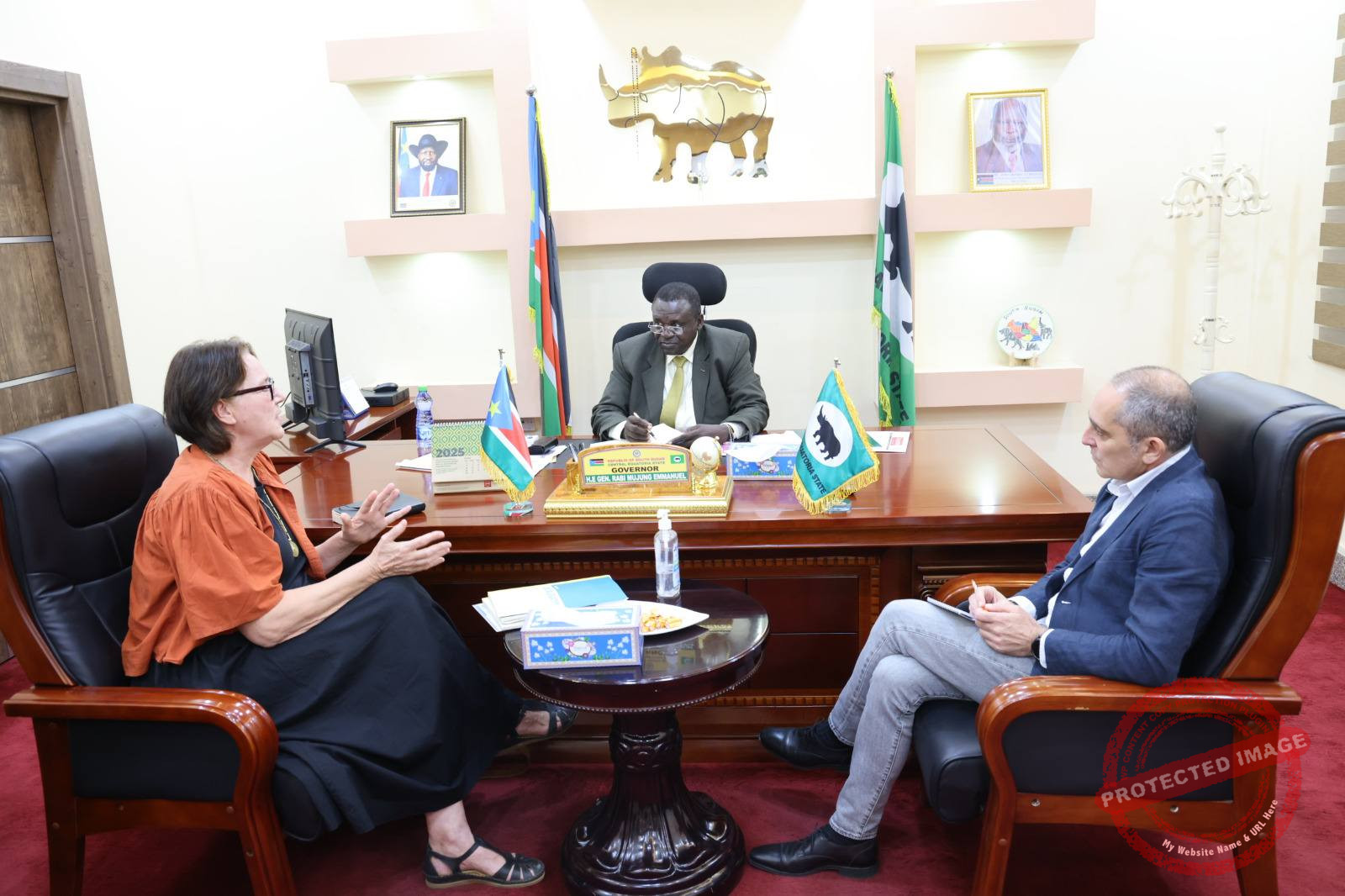 Gov. Mujung, ICRC discuss urgent humanitarian response in Kajokeji ...